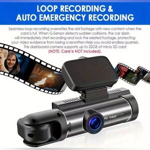 Car Audio, Video & GPS | 180p Dual Camera Dash Cam For Cars Front And ...